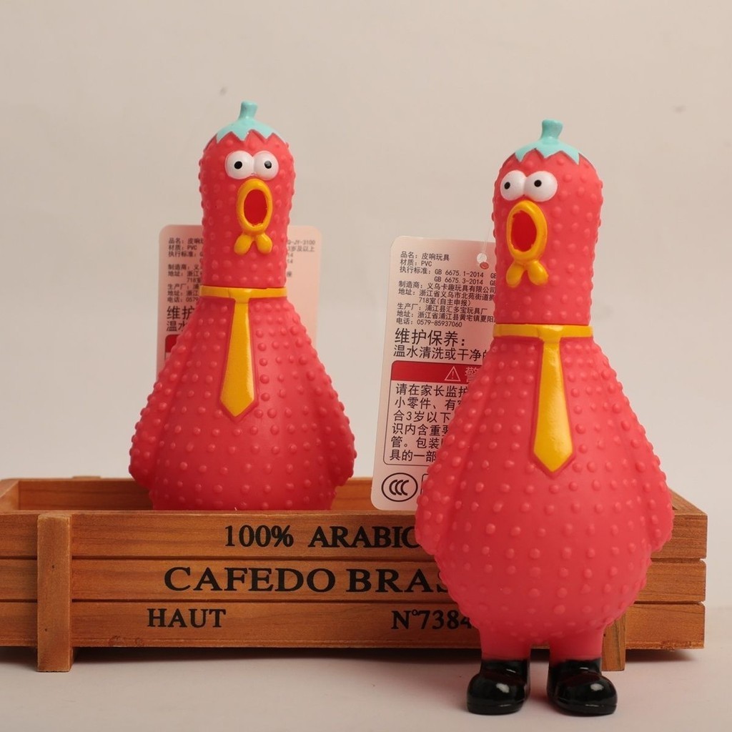 7.2 Calorie Fun Tricky Toys Screaming Chicken Fire Red Spicy Chicken Decompression Vent Toys ...