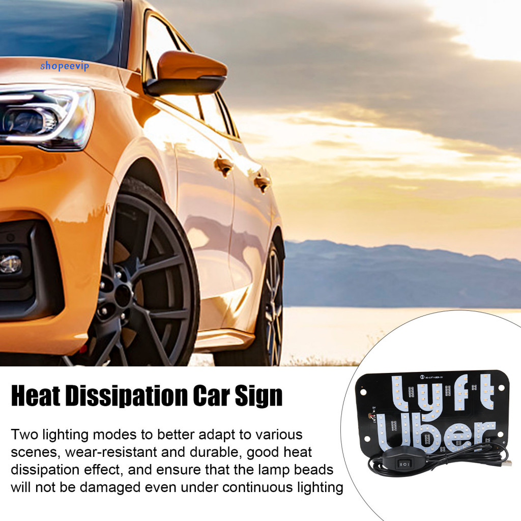 SPVPZ Car Visibility Led Light Glow Led Sign Decal Car Window Led Light ...