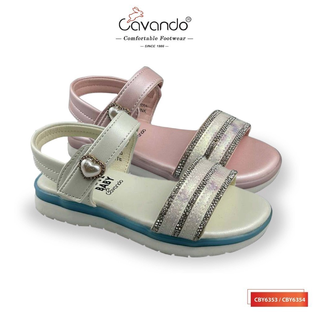 Cavando Sandal Kanak-kanak Putih / Merah Jambu Muda Kid's Sandals ...