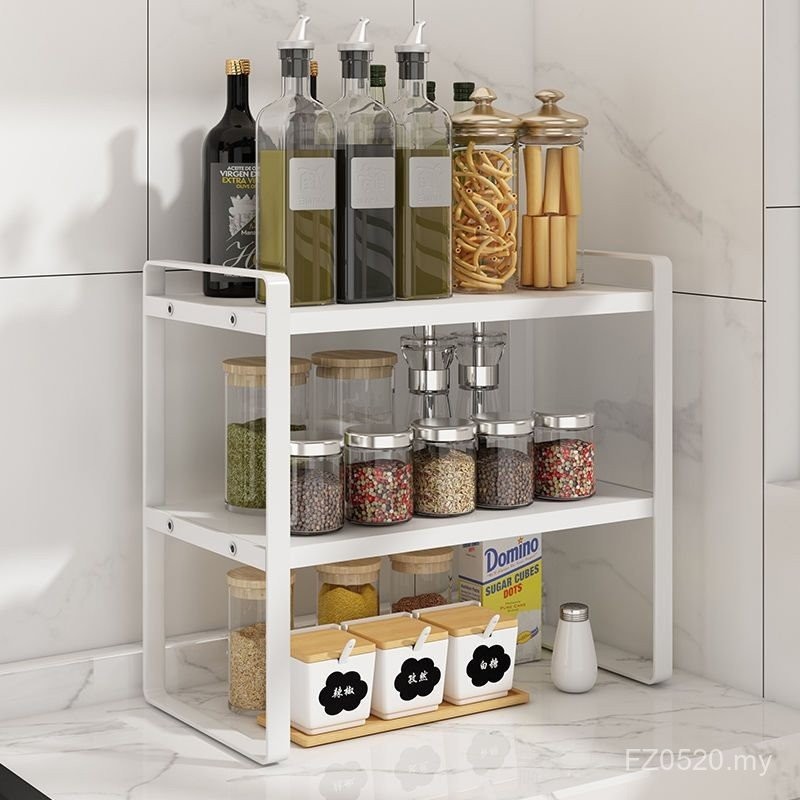 Household Kitchen Cabinet Retractable Shelf Seasoning Pull-out Storage ...
