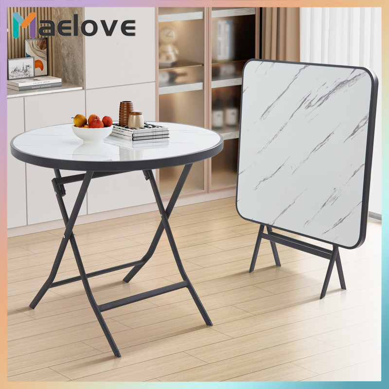 Folding Round Table Square Small Table Small Apartment Rental Room ...