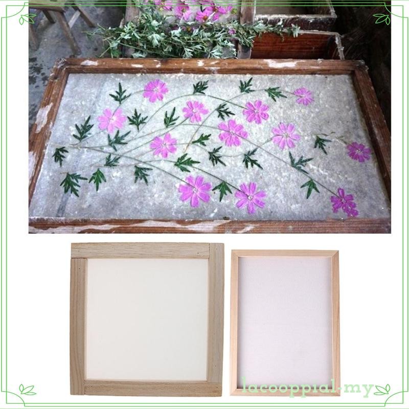 [LacooppiafeMY] Wooden Paper Making Deckle Papermaking Screen Tools for ...
