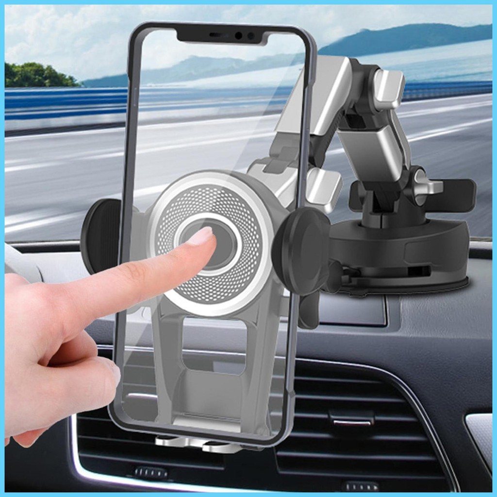 Vacuum Phone Mount Vacuum Smartphone Rack Adjustable Windshield Mount ...