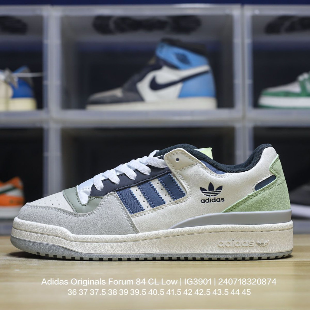 Adidas Originals Forum 84 CL Low Roman series Velcro rendah atas retro ...
