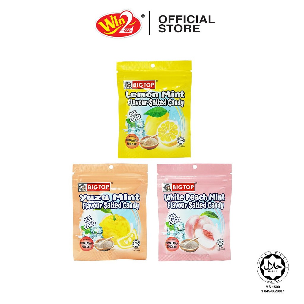 BIG TOP FLAVOUR SALTED CANDY (20g per sachet) | Shopee Malaysia