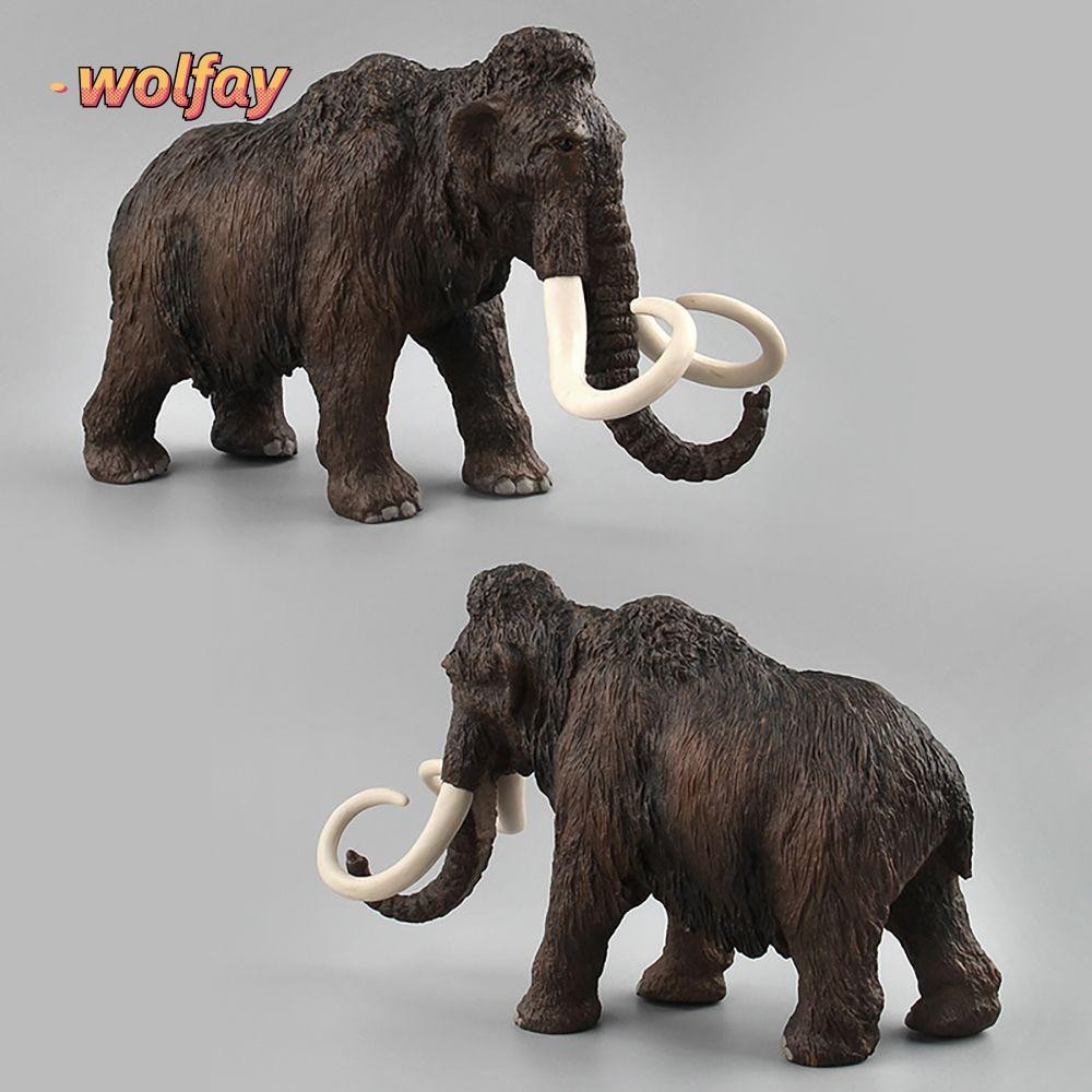 WOLFAY Lifelike Mammoths Model Science & Realistic Teaching Toy Woolly ...