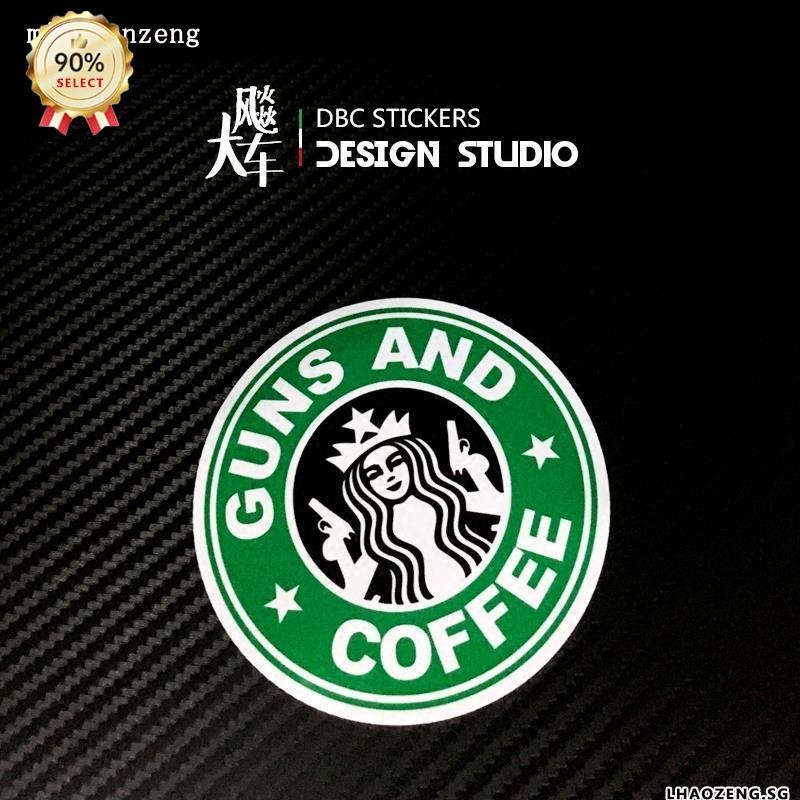 New Product Guns and coffee Military 03 Body Sticker Car Sticker ...