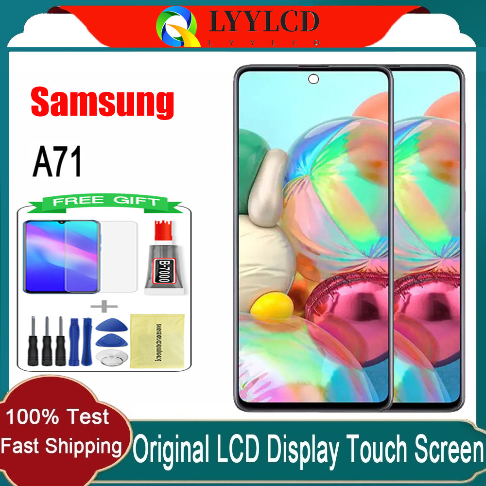 Original AMOLED Samsung Galaxy A71 LCD Display Touch Screen With Frame Replacement | Shopee Malaysia