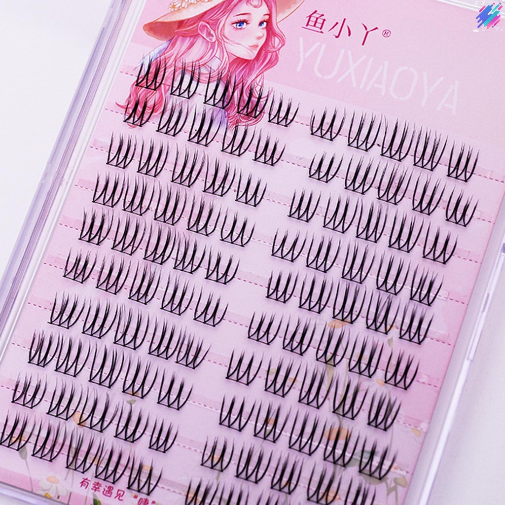 Thin Band Individual Anime Lashes Spiky Cluster Eyelash Extensions For ...