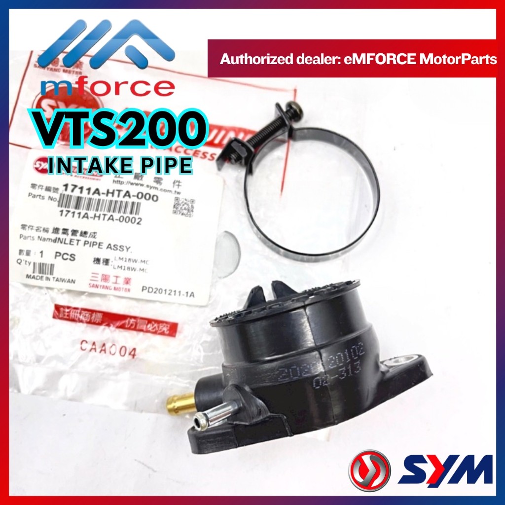 SYM VTS200 INTAKE PIPE INLET PIPE ASSY CARBURETOR 1711A-HTA-000 ...