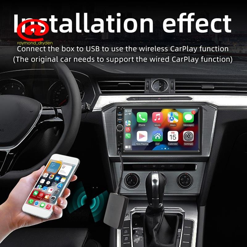 Carplay Ai Box Wired CarPlay to Wireless Dongle Activator USB/Type-C ...