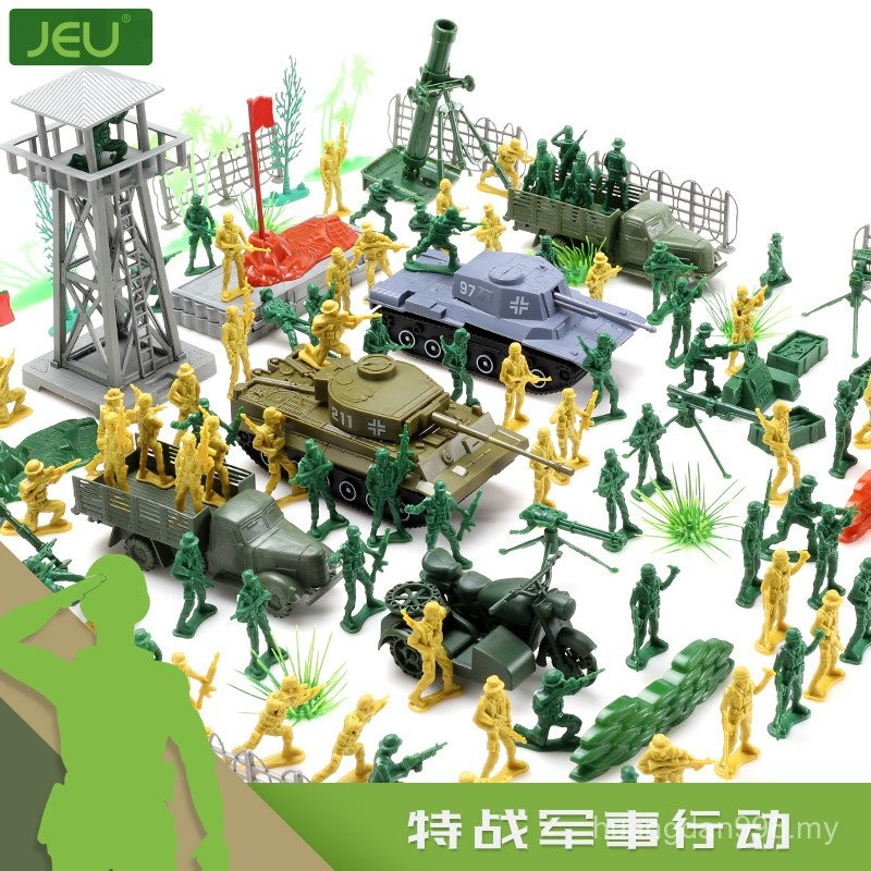 Jeu Old Italian Military Soldier Soldier Soldier Army Truck Tank Model ...