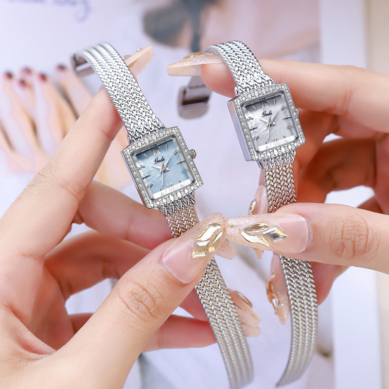 Gedi 13030 Simple Trendy Quartz Watch Mesh Belt Classy Ladies Watch ...