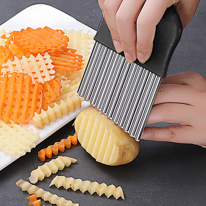 Stainless Steel Wolf Tooth Potato Cut Multifunctional Wave Potato ...
