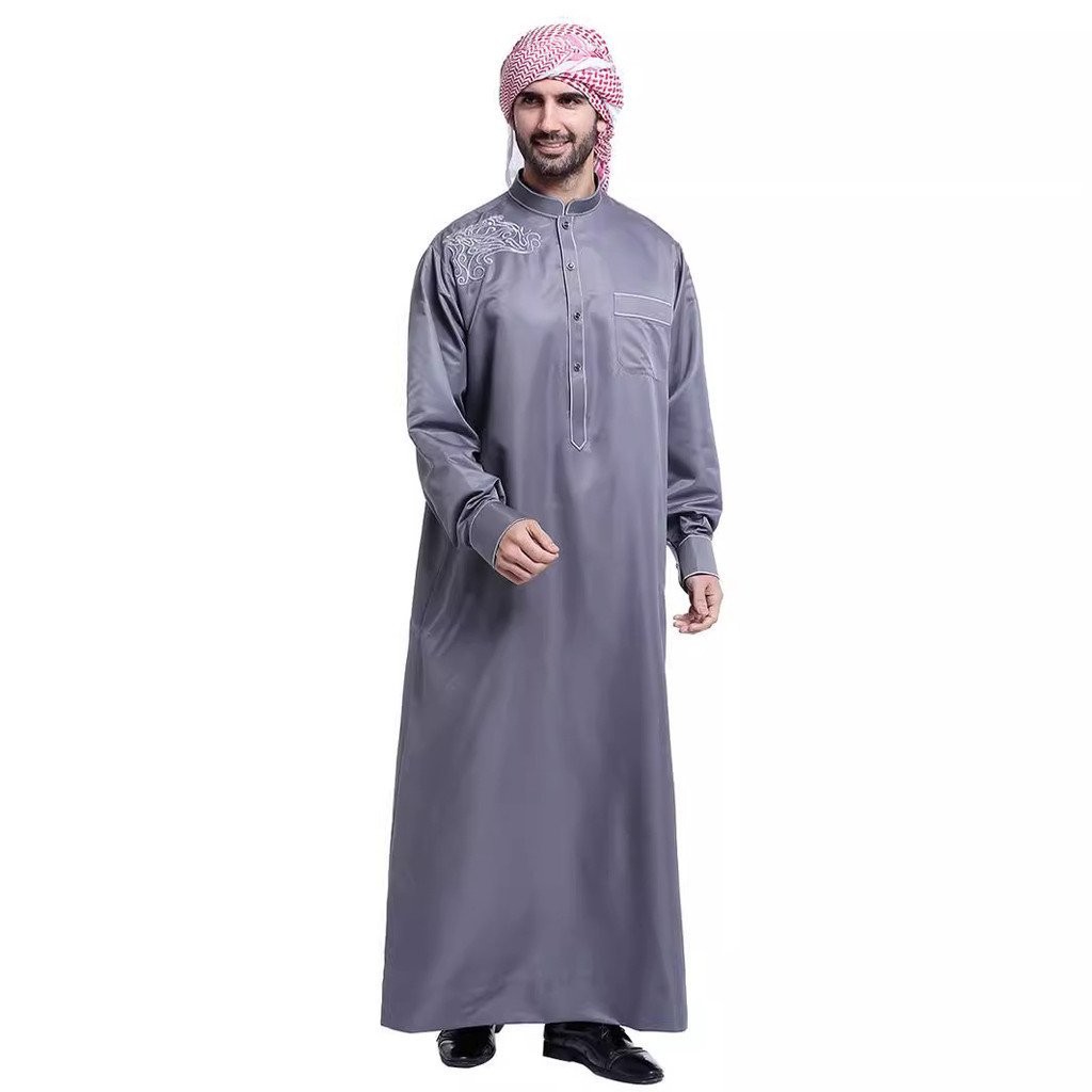 Raya Male Muslim Clothing Long Sleeves Robe Kaftan Saudi Arab Caftans ...