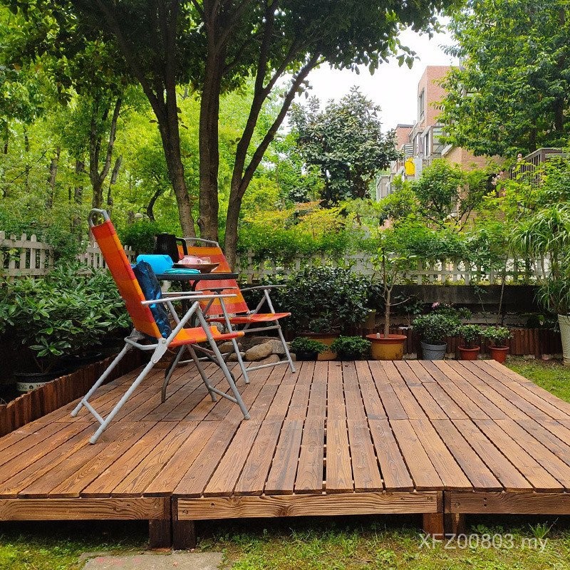 Floor Temporary Pure Solid Wood Terrace Platform Preservative Wood ...