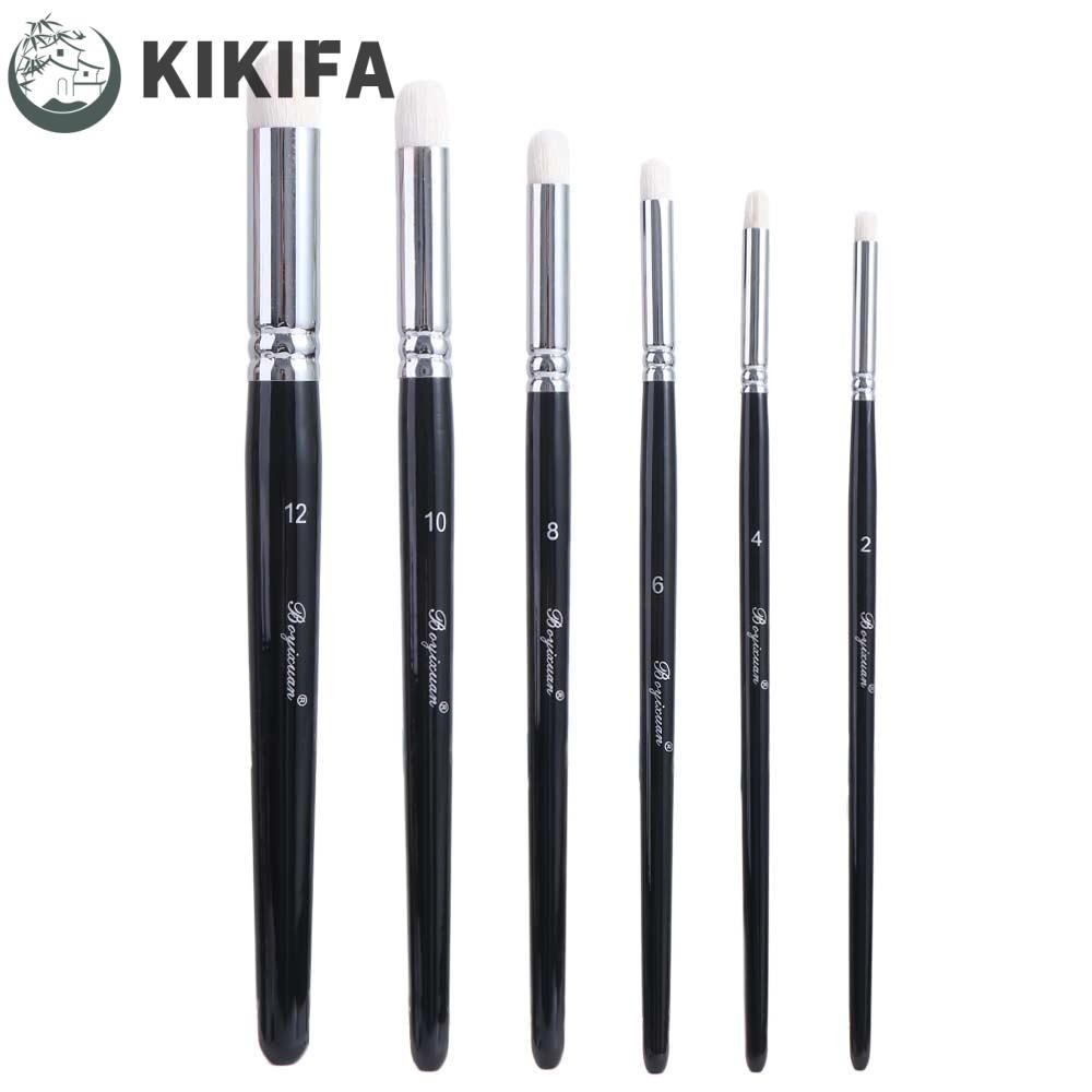 KIKIFA 6 Pcs Paint Brush Set, Fantasy Figurines Micro Detailing Wood ...