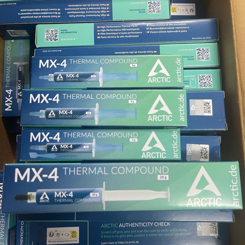 MX4 Arctic Thermal Paste 4g 8g 20g with Check QR Code | Shopee Malaysia