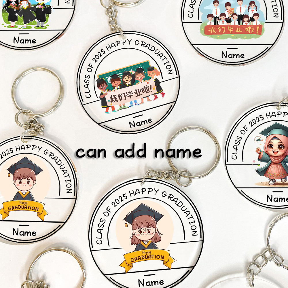 Free Add NameGraduation Gift Happy Graduation Acrylic Keychain Class ...