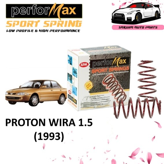 PROTON WIRA 1.5 LOWERED COIL SPORT SPRING APM PERFORMAX | Shopee Malaysia