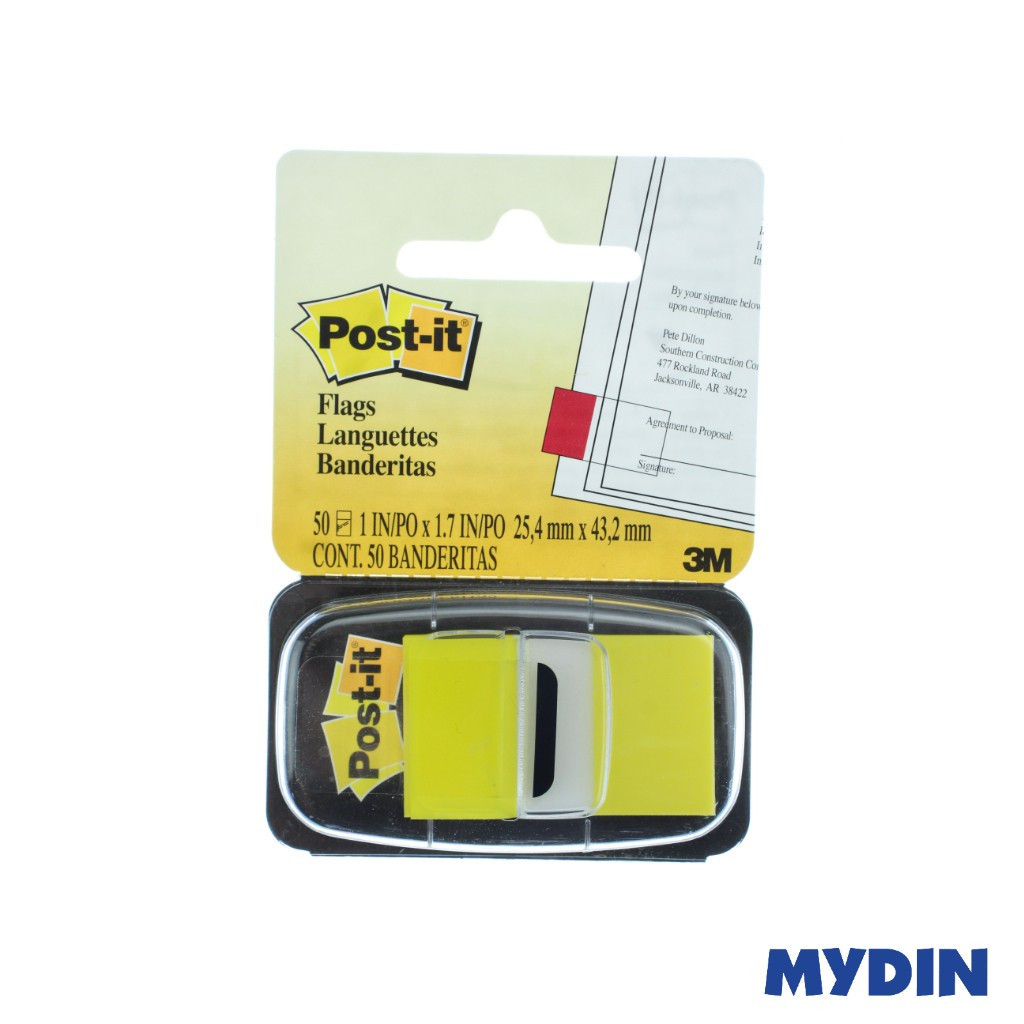 Post-it Flag Yellow 1in x 1.7in (50's) | Shopee Malaysia