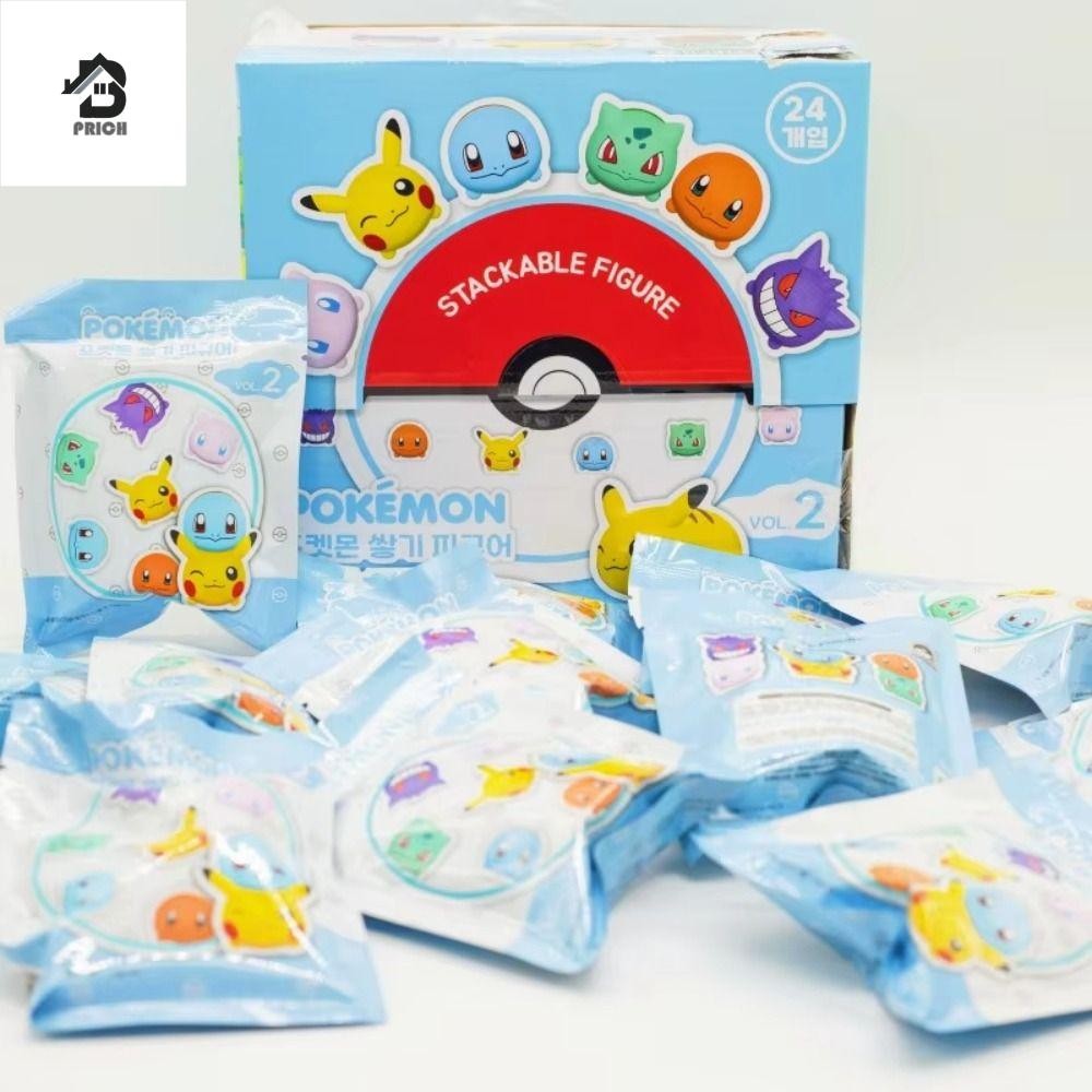 PRICH Pikachu Model Doll, Anime Desk Decor Pikachu Stackable Figure ...