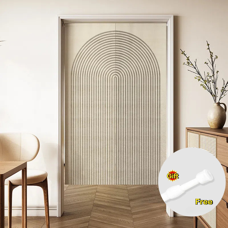 Japanese Door Divider Curtains, Minimalist Privacy Curtains, Private ...