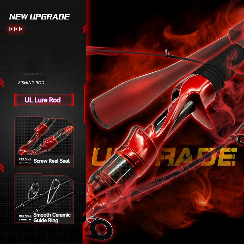 Golden-league red lure rod Ultra-soft UL High carbon Excellent ...
