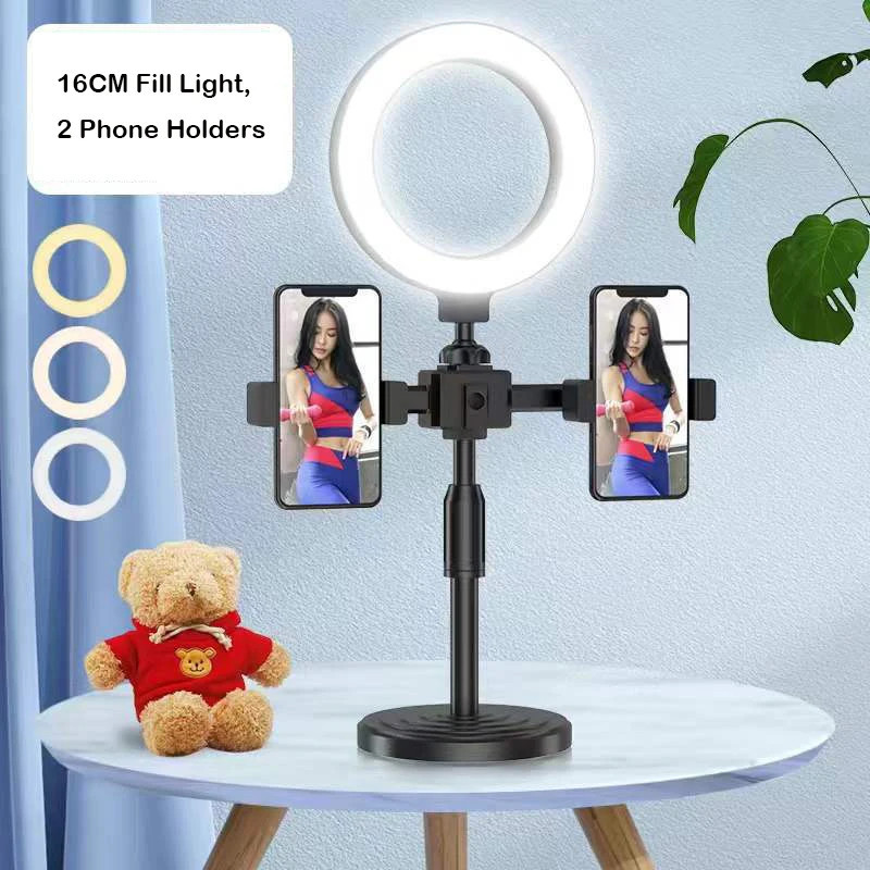 16cm Video LED Ring Light 3200-5600K Color Temperature 3 Colors 10 ...