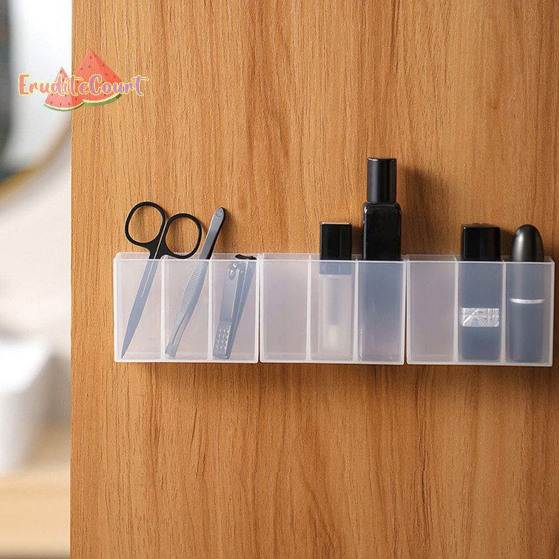 [ECM] Wall-mounted Storage Box Mirror Cabinet Self-adhesive Small Items ...