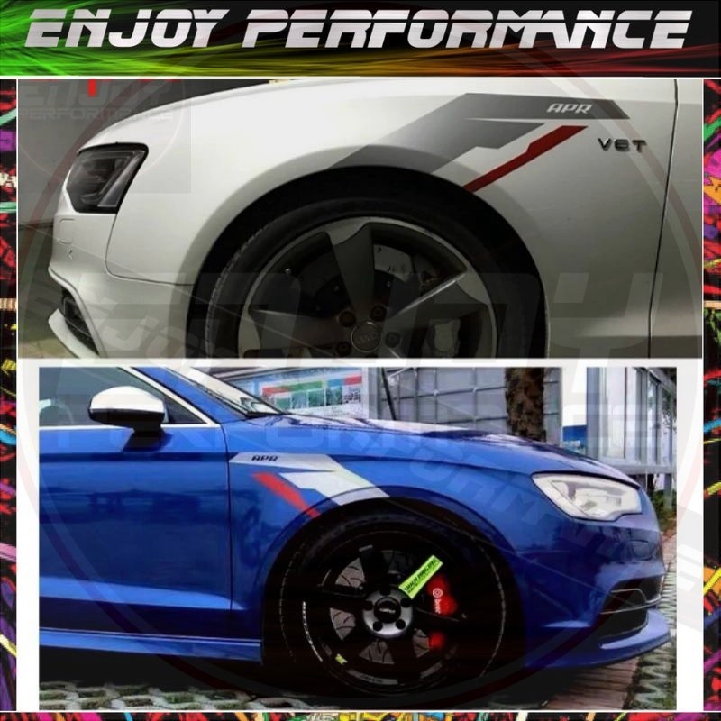 2 pcs Car fender sticker decals accessories mg3,myvi,axia,saga,bezza ...