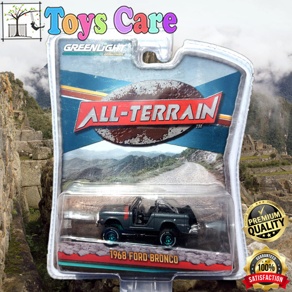GREENLIGHT GREEN MACHINE 1968 FORD BRONCO ALL TERRAIN - JEEP OFF ROAD ...