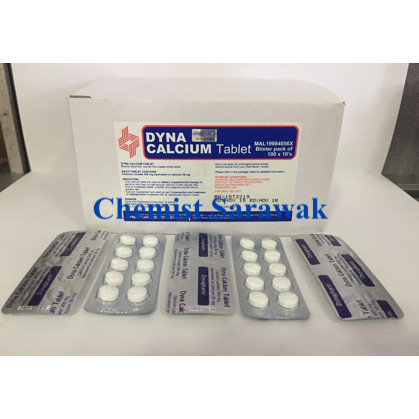 Dyna Calcium Tablet 1 x 10's tablets ( 1 strip) | Shopee Malaysia