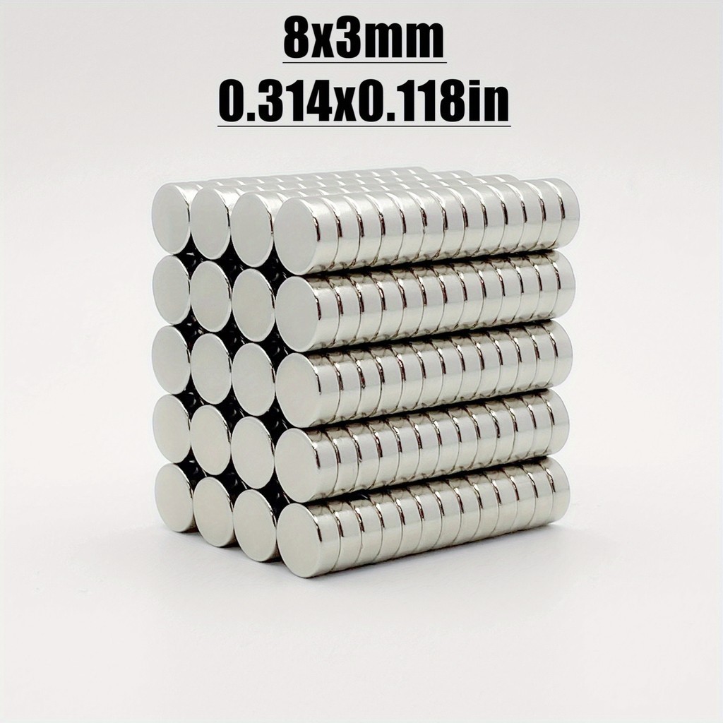 8x3mm Round Magnets, Metal Cylinder Magnets, Magnetic Stickers, Tiny ...
