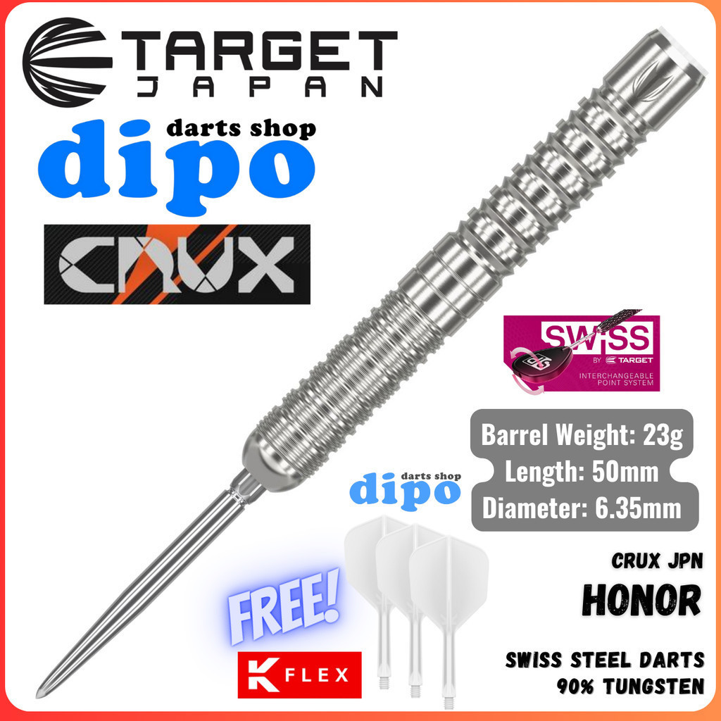 TARGET CRUX JPN HONOR (90% Tungsten) - TARGET Swiss Steel Darts ...