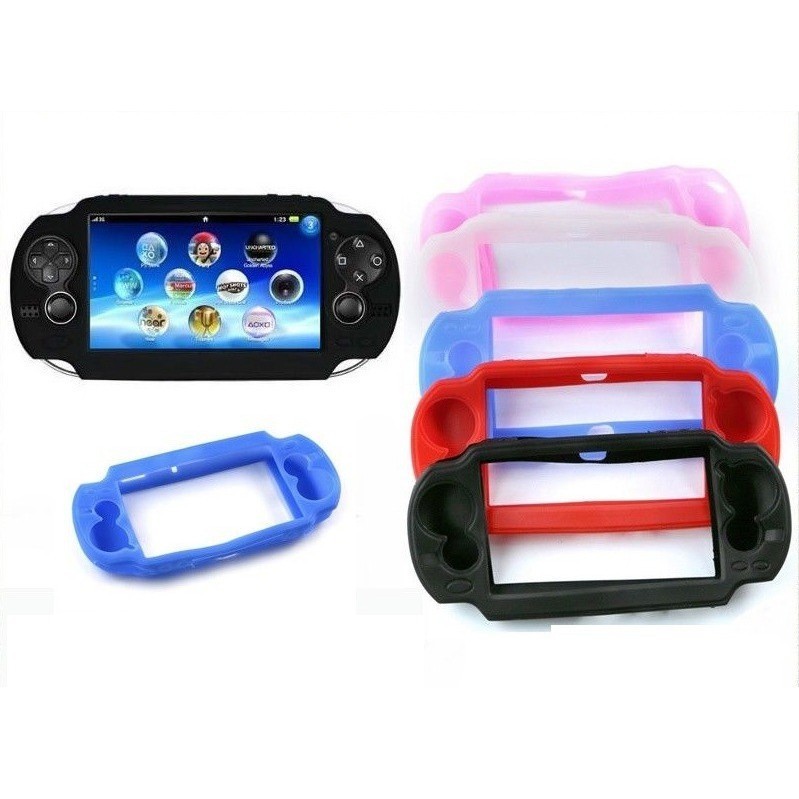 PS VITA 1000 (PSV 1000) Silicone Bumper Skin Protection Case Cover ...