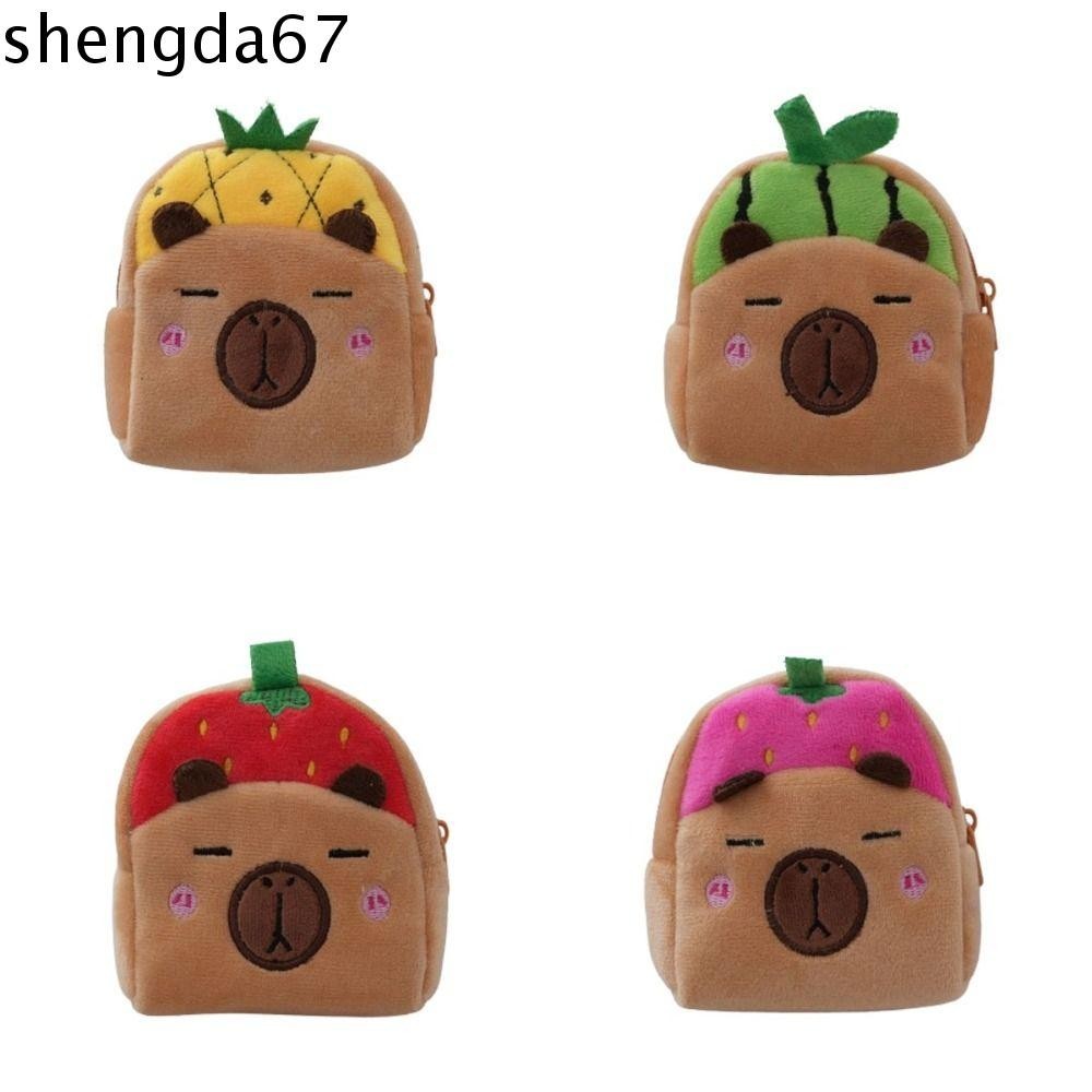 SHENGDA Capybara Plush Coin Purse, Cartoon Animal Pineapple Capybara ...
