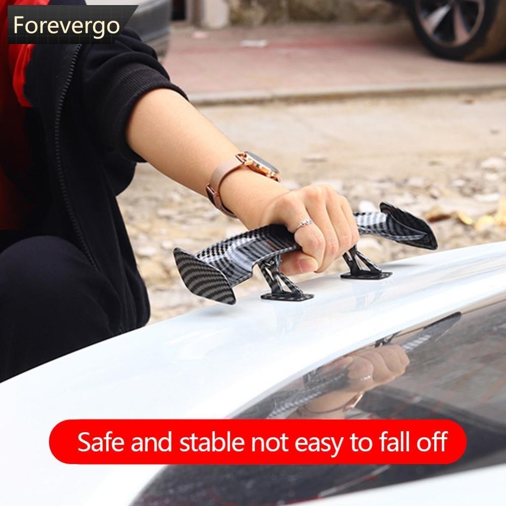 FOREVERGO Universal Car Mini Tail Wing Carbon Fiber Look Mini Modified ...