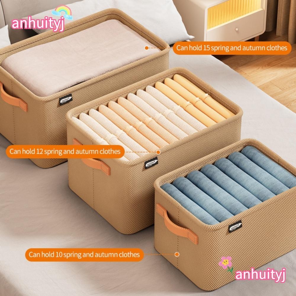 LANJ Underwear Storage Drawer, Separation Khaki/Grey Clothing Storage ...