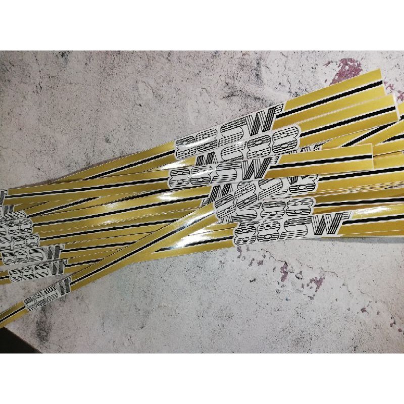 Sticker MS88 Helmet Stiker Color Gold (1pcs) | Shopee Malaysia