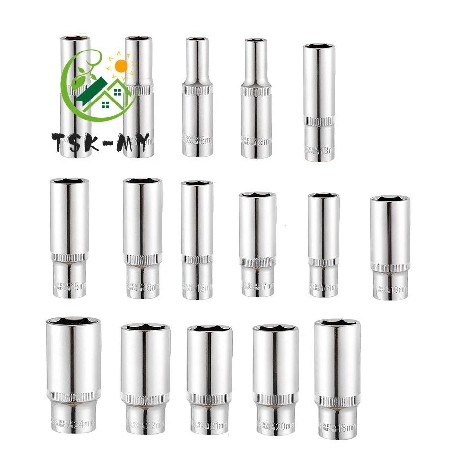 Impact Driver Suitable 3/8 Deep Socket Adapter Hex Socket Wrench (1pc ...