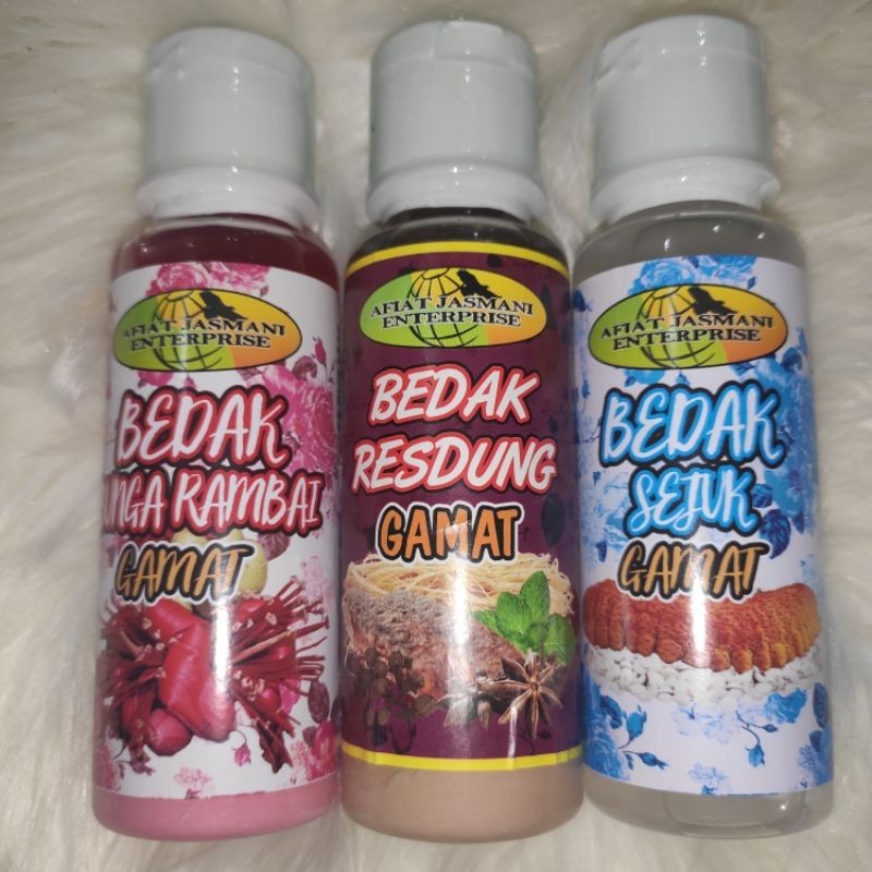 Bedak Sejuk Gamat Bedak Resdung Gamat Bedak Bunga Rambai Gamat Afiat ...