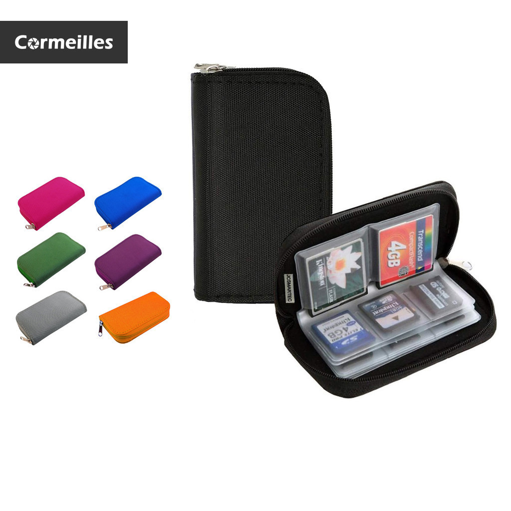 22 slots Memory Card SD card Storage Carrying Pouch Holder Wallet Case ...