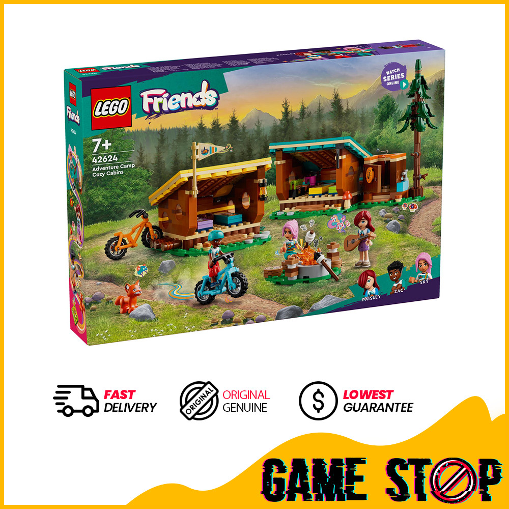 Lego 42624 LEGO Friends Adventure Camp Cozy Cabins | Shopee Malaysia