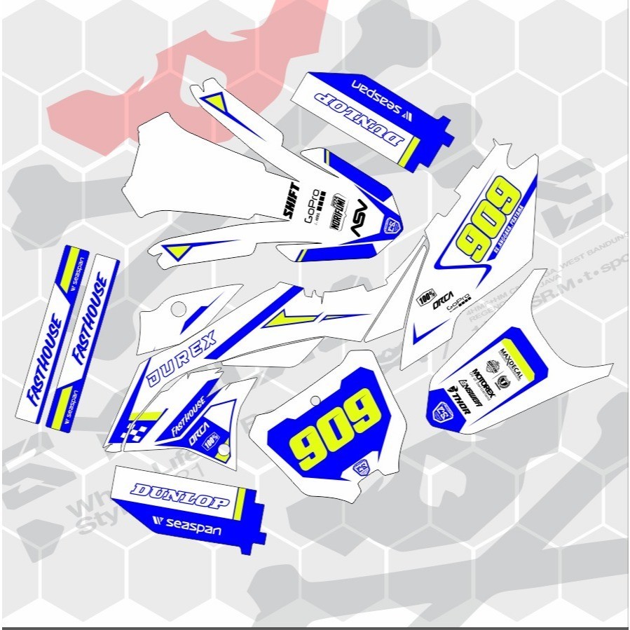 Decal/sticker DTRACKER-wr155-CRF150L-klx BF-klx gordon Etc full body ...