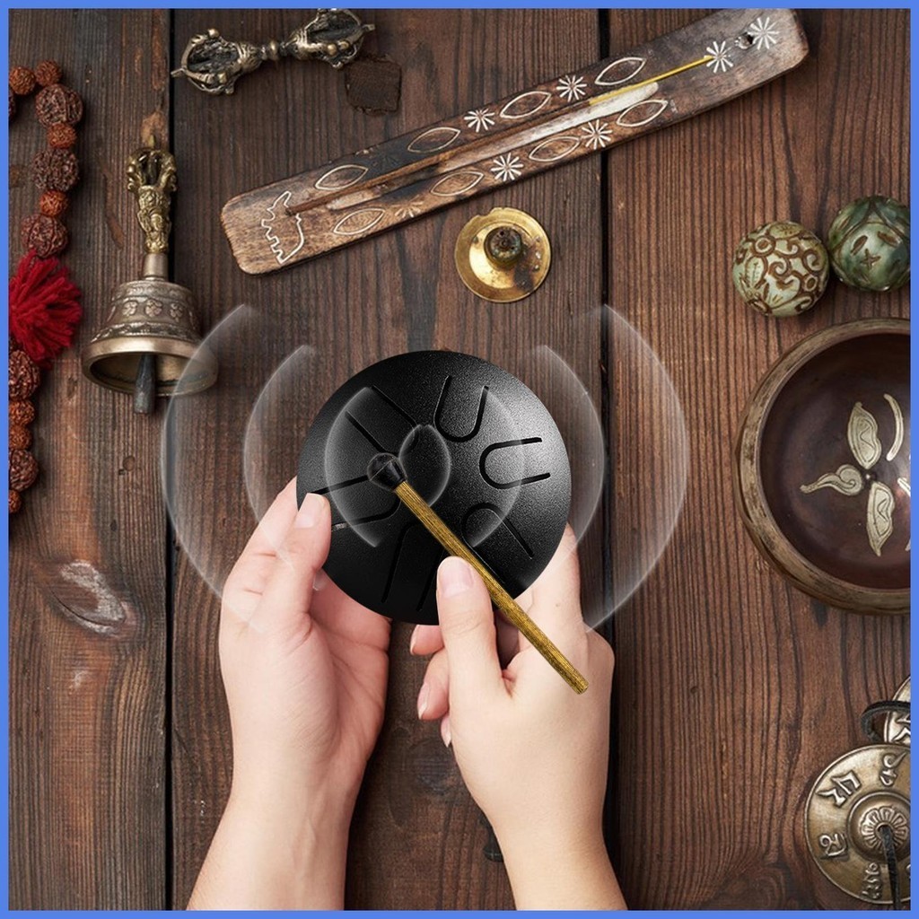 Steel Drum For Kids 6 Notes Hand Pan Meditation Drum Instruments 3 ...