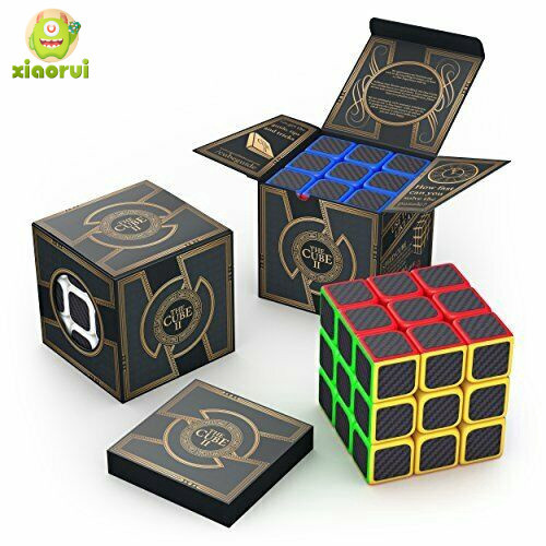 Professional Speed Cube 3x3x3 Carbon Fiber Sticker Agreatlife Puzzle ...