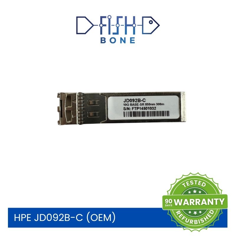 JD092B-C 10GBase-SR SFP+ Transceiver (New OEM HP Compatible) | Shopee ...