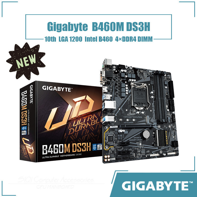 [NEW] Gigabyte B460M DS3H Motherboard LGA 1200 4xDDR4 DIMM Using Intel ...