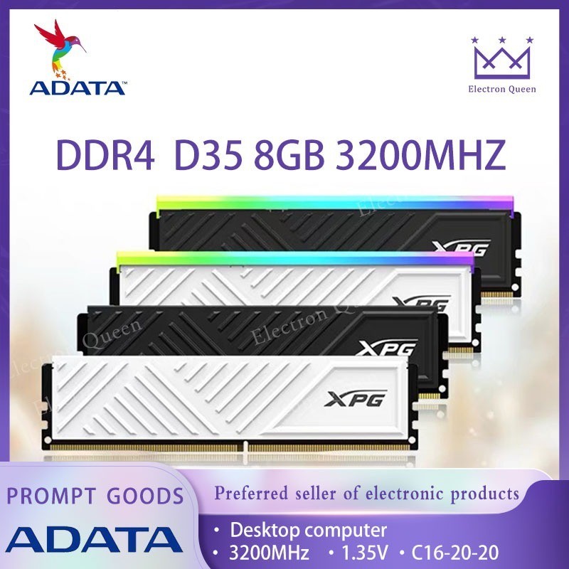 [Ready Stock] ADATA/ADATA DDR4 RAM XPG D35RGB 8GB 3200MHZ Gaming PC ...
